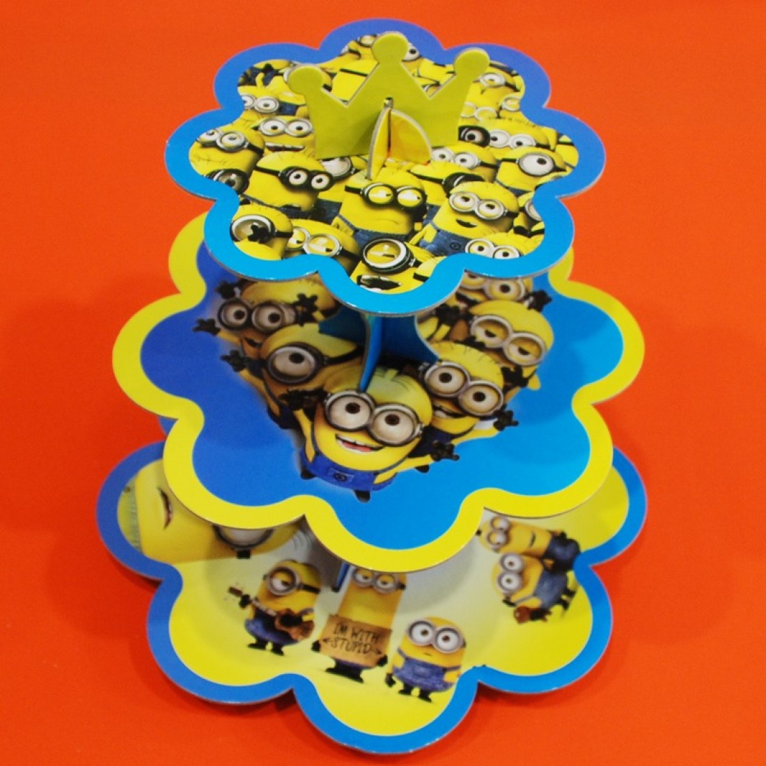 Minions Çılgın Hırsız Temalı 3 Katlı Kek Standı