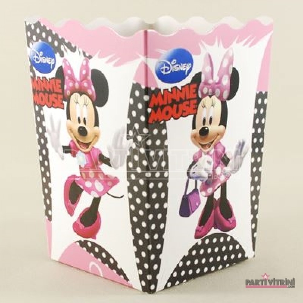 Minnie Mouse Popcorn Kovası 6 lı Paket