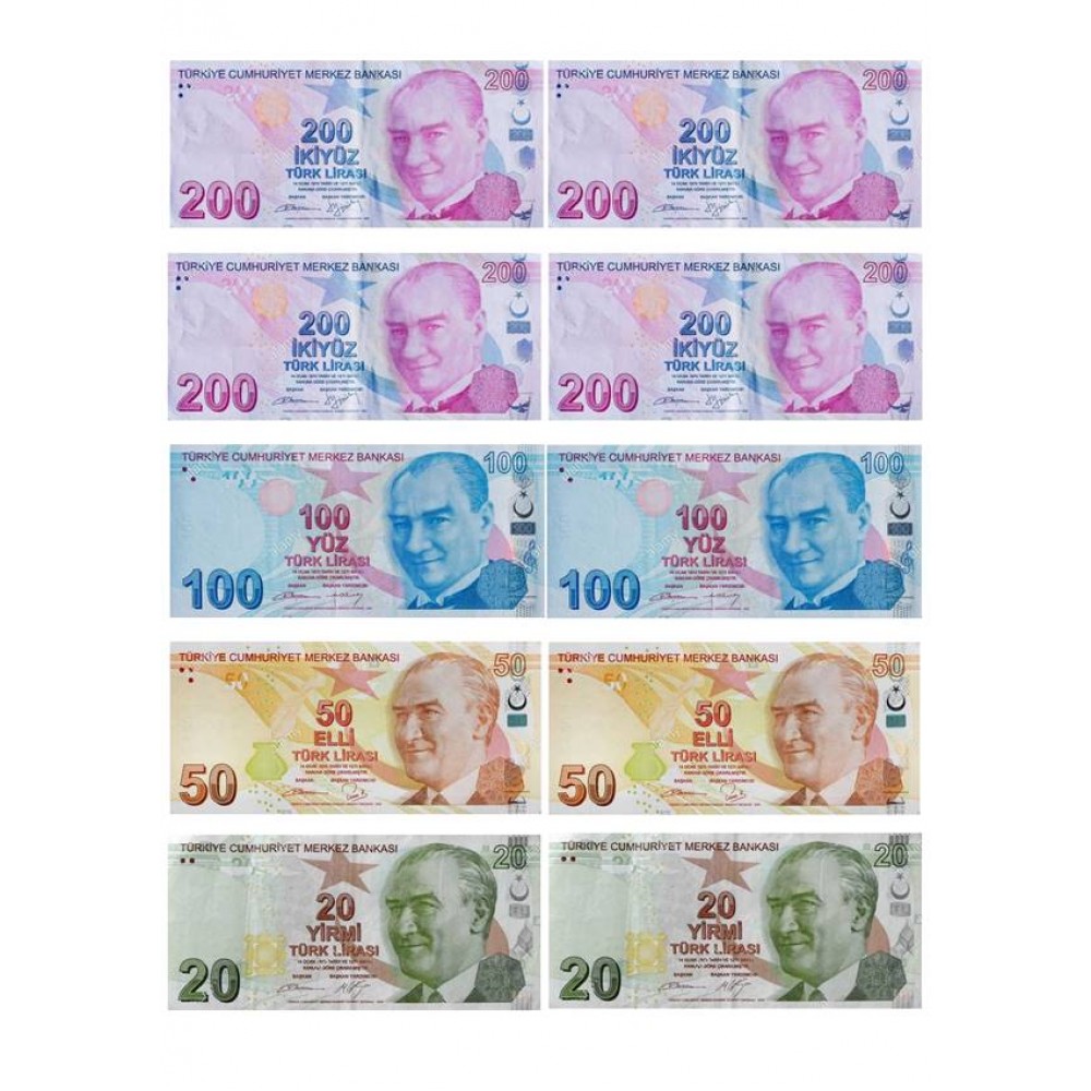Türk Lirası Banknot Temalı Yenilebilir Resimli Pasta Üstü ...
